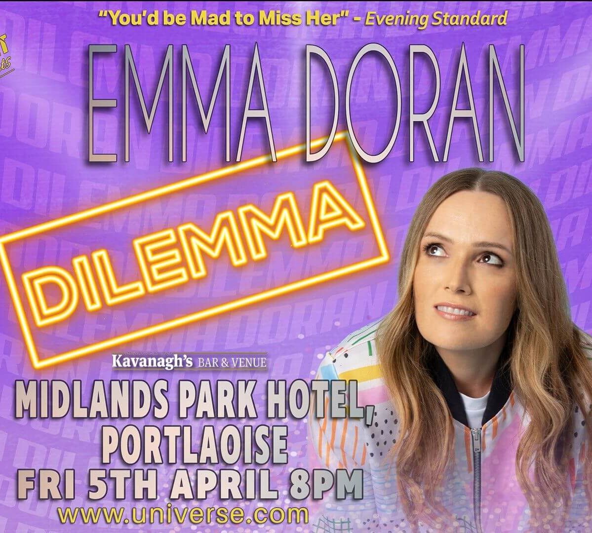 Emma Doran Tour | Emma Doran Comedy | Midlands Park Hotel
