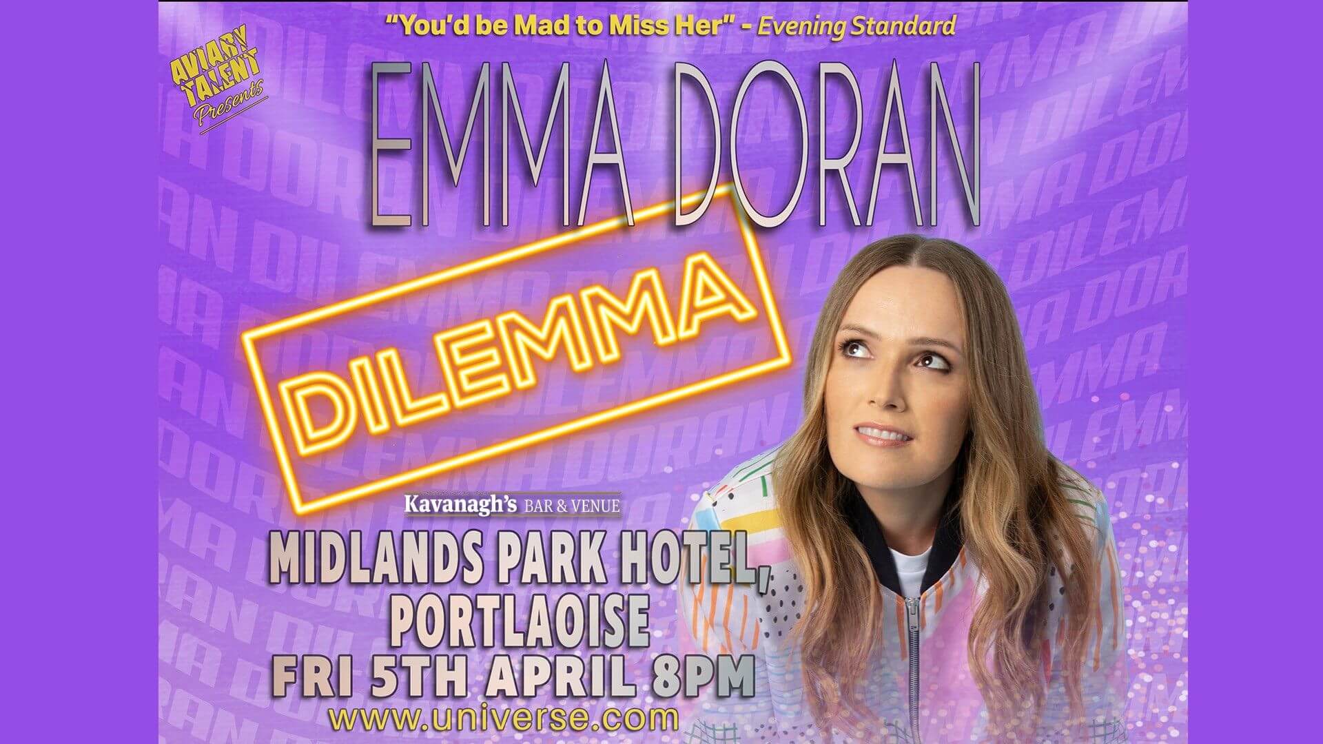 Emma Doran Tour | Emma Doran Comedy | Midlands Park Hotel